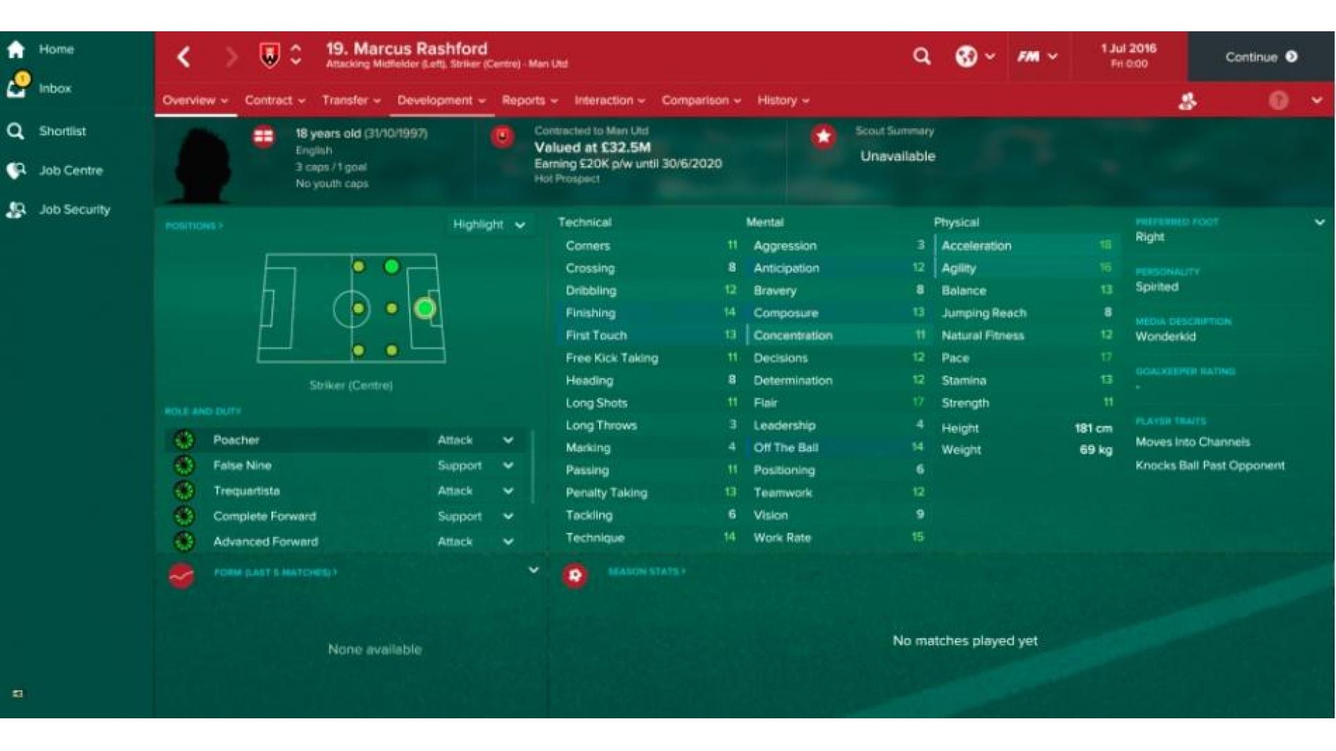 Marcus Rashford - FM 2017'de kadronuzda olması gereken en iyi 50 wonderkid!